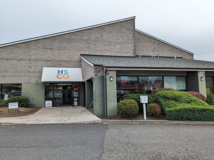 Don't let the simple exterior fool you&mdash;inside this Humane Society store, treasures await while your dollars help furry friends.