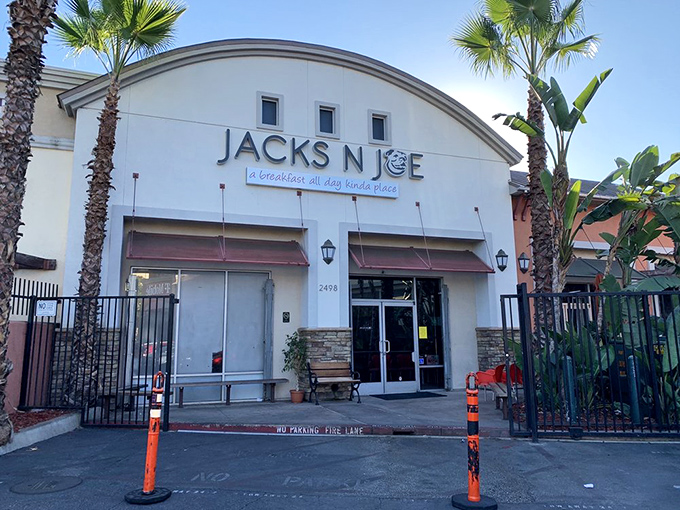 That curved white facade suggests breakfast curves ahead &ndash; and they're all delicious ones.