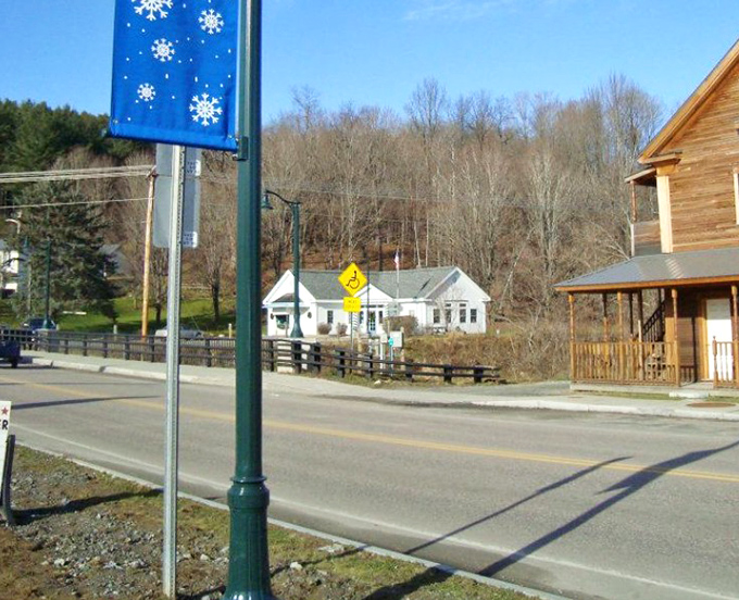 Johnson's colorful buildings and mountain backdrop create an artsy, college-town vibe without the usual college-town housing costs.