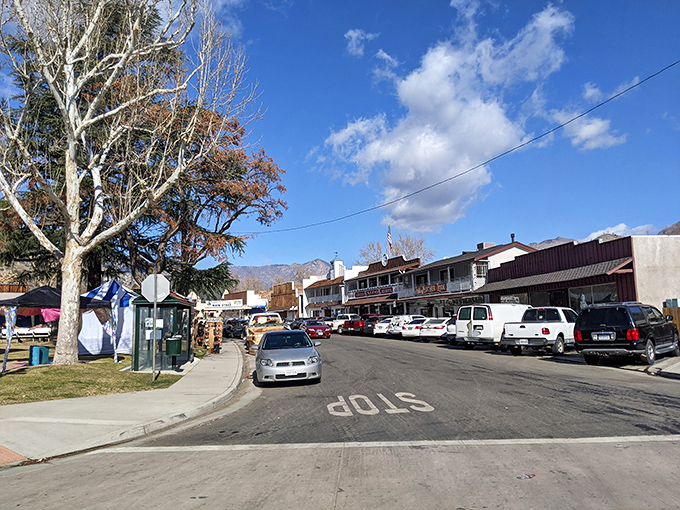 Kernville's western storefronts stand proud against mountain backdrops, like a movie set where real people get to live.