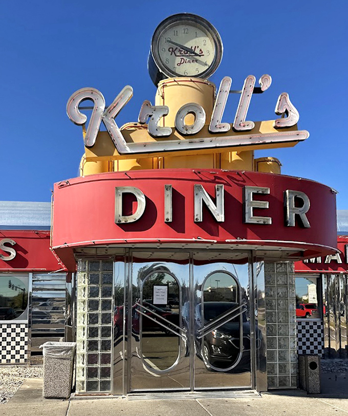 Kroll's Diner's iconic design represents everything wonderful about classic American diners - timeless, welcoming, and delicious.