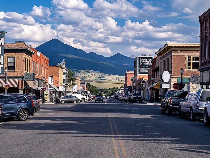 Livingston's historic downtown sits against a backdrop of mountains, where Western heritage meets artistic renaissance.
