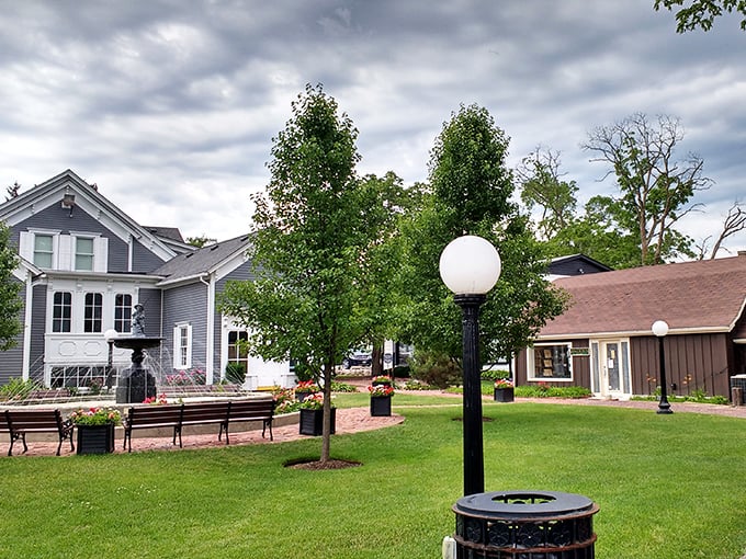 Long Grove's peaceful green spaces offer the perfect spot to rest between exploring those delightful village shops.