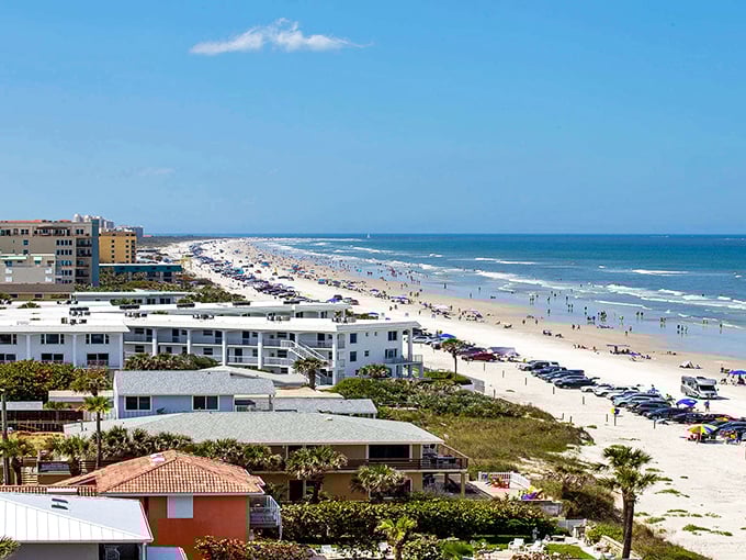 New Smyrna Beach stretches out like nature's welcome mat, inviting you to leave footprints that the tide will gently erase.