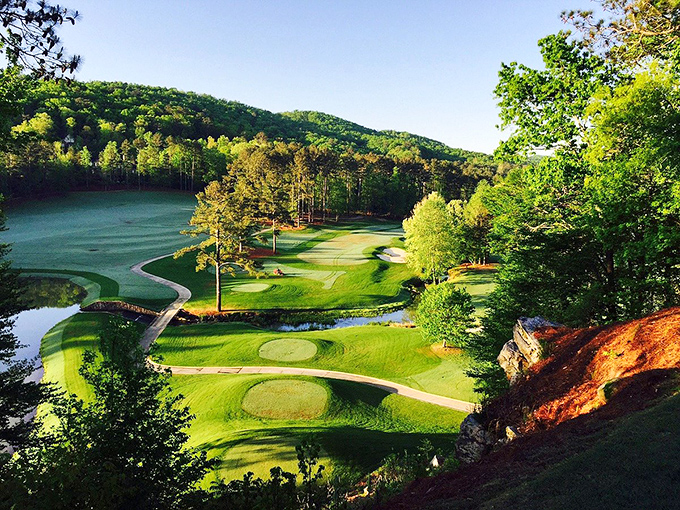 Oneonta&rsquo;s golf course rolls green and gorgeous, where par is just a suggestion anyway.