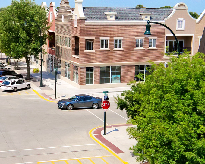 Orange City's Dutch-inspired downtown looks like a European postcard come to life, complete with distinctive stepped gables and charming storefronts.