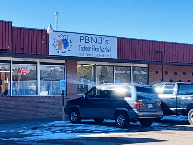 PB&J's whimsical sign sets the tone! Those cartoon sandwich characters promise a market experience that's anything but stale.