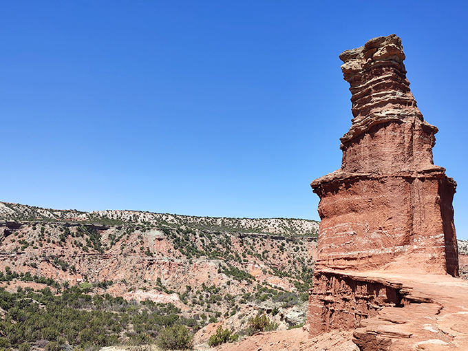 Nature's skyscraper stands tall and proud, a testament to millions of years of wind and water erosion.