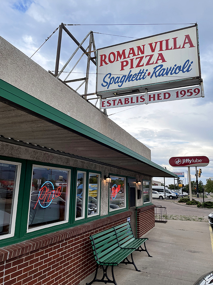 Roman Villa's vintage sign has been guiding pizza lovers to this Colorado Springs institution since 1959. Some classics never need updating.