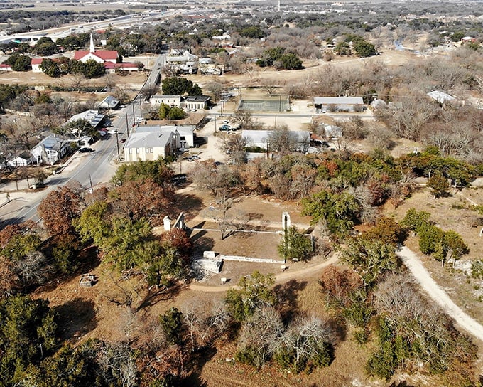 Salado's limestone buildings glow golden in the Texas sun, weathered smooth by time and stories. 