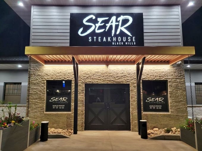 Sear's dramatic entrance looks like the gateway to steak heaven&mdash;which, coincidentally, it absolutely is!