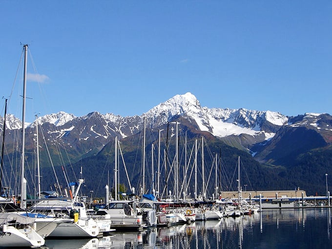 Seward's marina: where retirement dreams dock alongside sailboats, proving you don't need a yacht-sized income to enjoy Alaska's affordable coastal living.