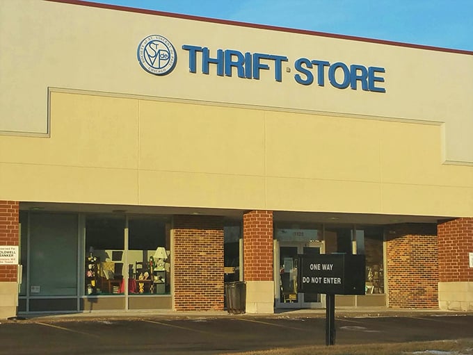 St. Vincent de Paul's unassuming exterior hides a wonderland of carefully curated secondhand treasures.