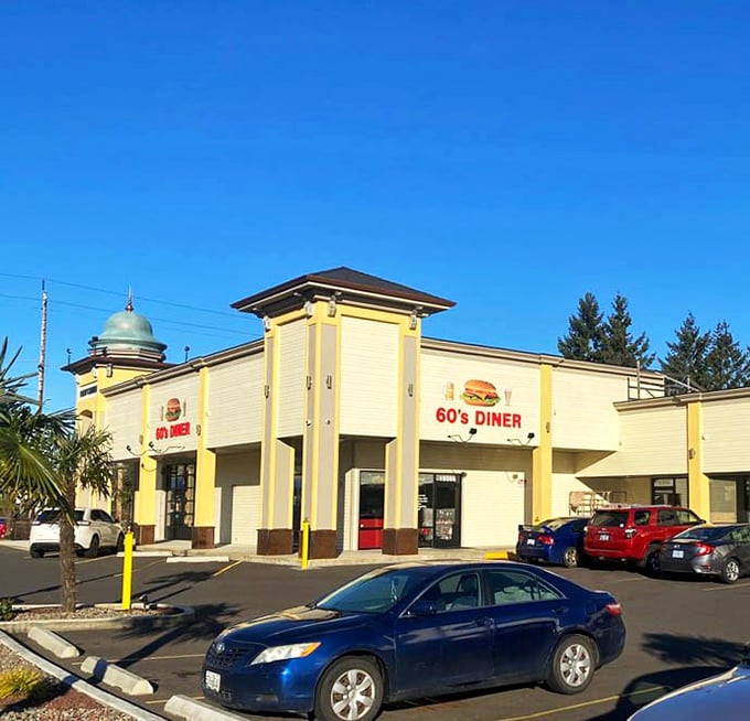 Cheerful yellow exterior houses time-travel dining &ndash; where breakfast tastes like your favorite childhood memories.