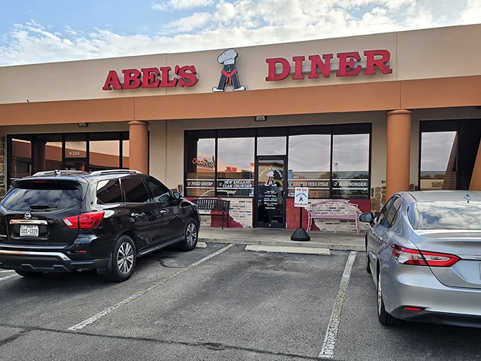 The warm earth tones of Abel's exterior welcome Schertz locals to a place where everybody knows your name&mdash;and your usual order.