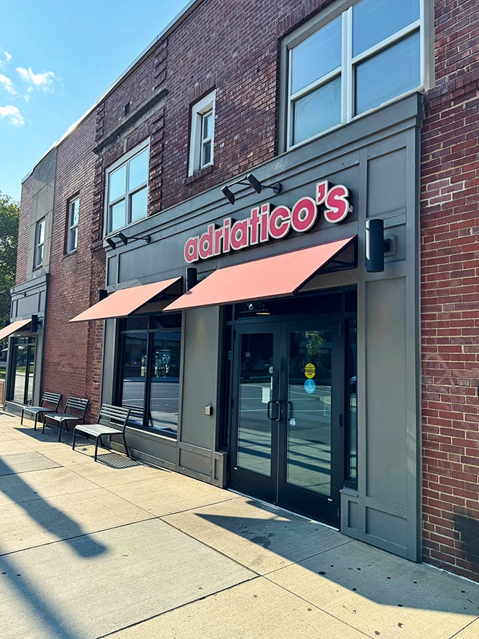 That perfect blend of historic charm and modern updates creates the ideal atmosphere for serious pizza enjoyment.