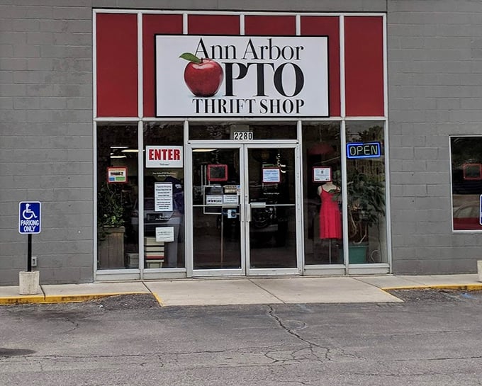 The clean, simple exterior of this Ann Arbor institution belies the carefully curated collection inside. Academic thrifting at its finest!
