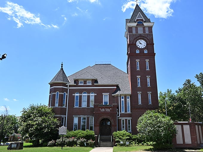 The historic courthouse in Arkadelphia stands tall, much like your retirement savings will when living in this budget-friendly community.