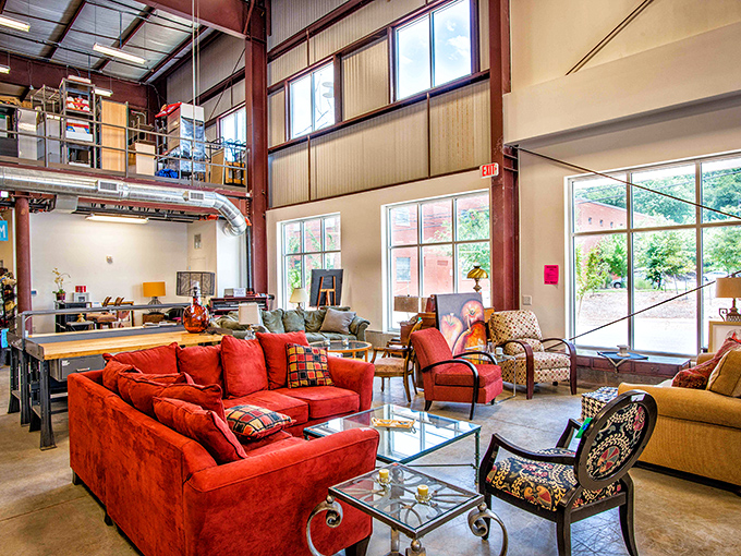 ReStore's furniture showroom could be mistaken for an upscale design center&mdash;until you spot those wonderfully thrifty price tags.