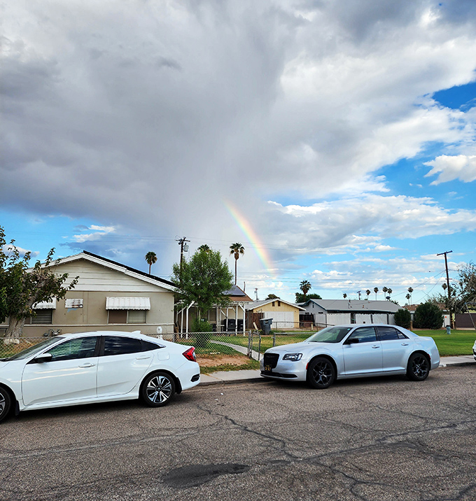 Small-town main streets like this prove that progress doesn't always require tearing down what already works perfectly fine.