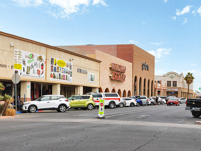 Calexico's downtown shopping district offers border town bargains that help make retirement dollars last longer in the California sunshine.
