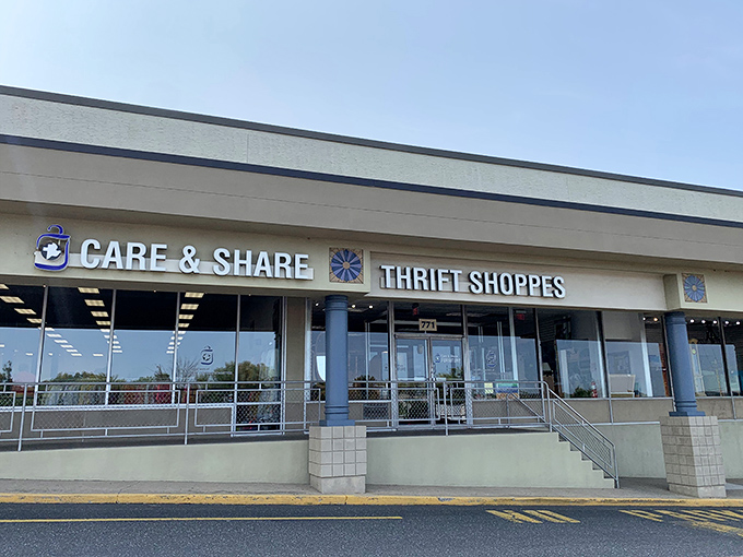 Clean lines and clear signage make Care & Share a standout in the thrift world. Organization meets amazing deals!