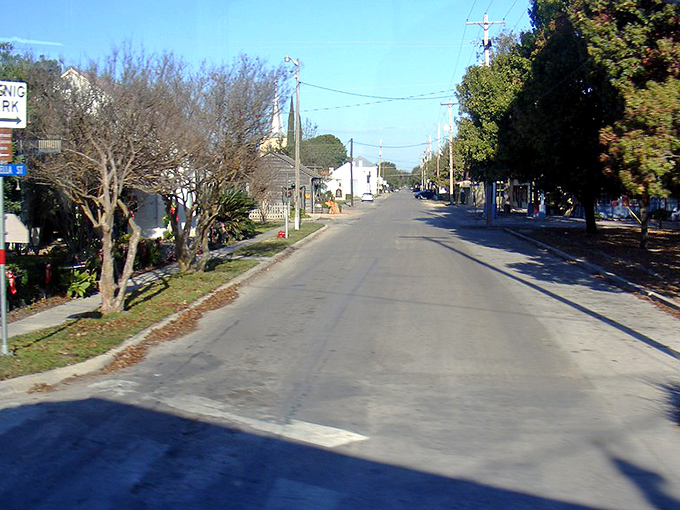 This tree-lined residential street embodies the peaceful lifestyle that gives the town its perfect name.