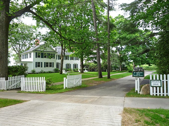 This historic building in Charlevoix showcases the town's commitment to preserving its character. Affordable living with a side of history.