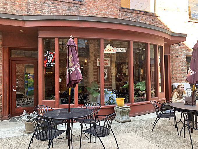 When a building has this much character, you know the pizza inside matches perfectly.