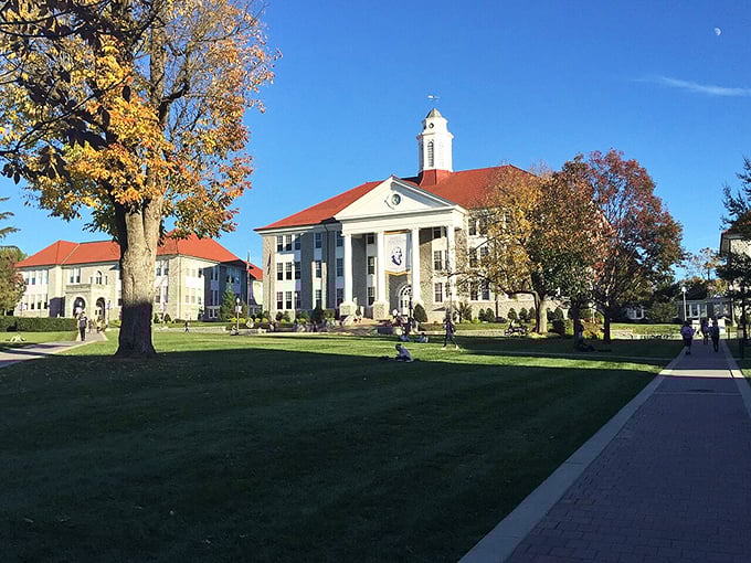 James Madison University's stately campus anchors a town where education is valued and so is your dollar. Smart savings for smart people!