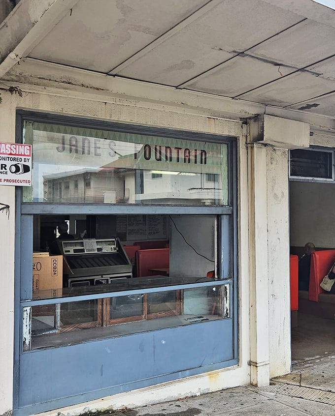 The weathered exterior tells stories of countless morning coffees, local gossip, and plates of eggs served just right.