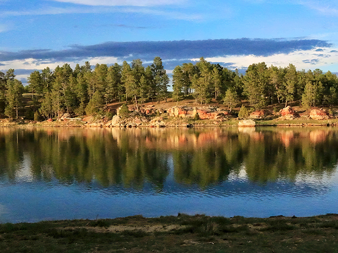 Golden hour light transforms the shoreline into a photographer's dream location with built-in Instagram filters.
