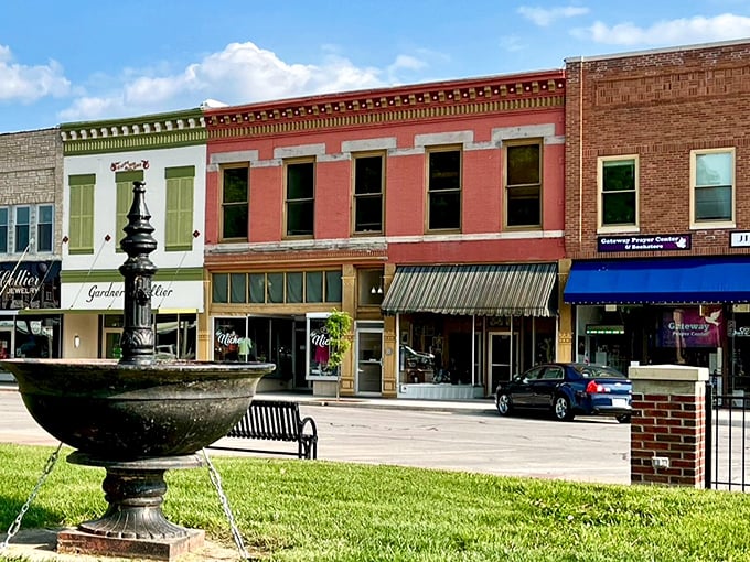 Historic buildings with character line Kirksville's downtown, where affordability meets small-town Midwest hospitality.
