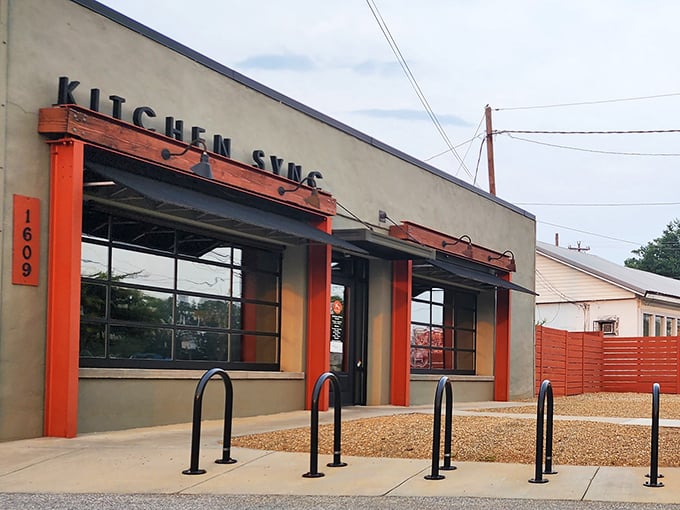 Clean lines and large windows create the perfect backdrop for elevated comfort food experiences.