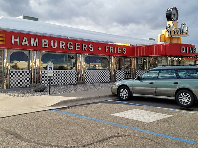 This chrome and glass beauty serves as a temple to the art of perfect hash browns and endless coffee refills.
