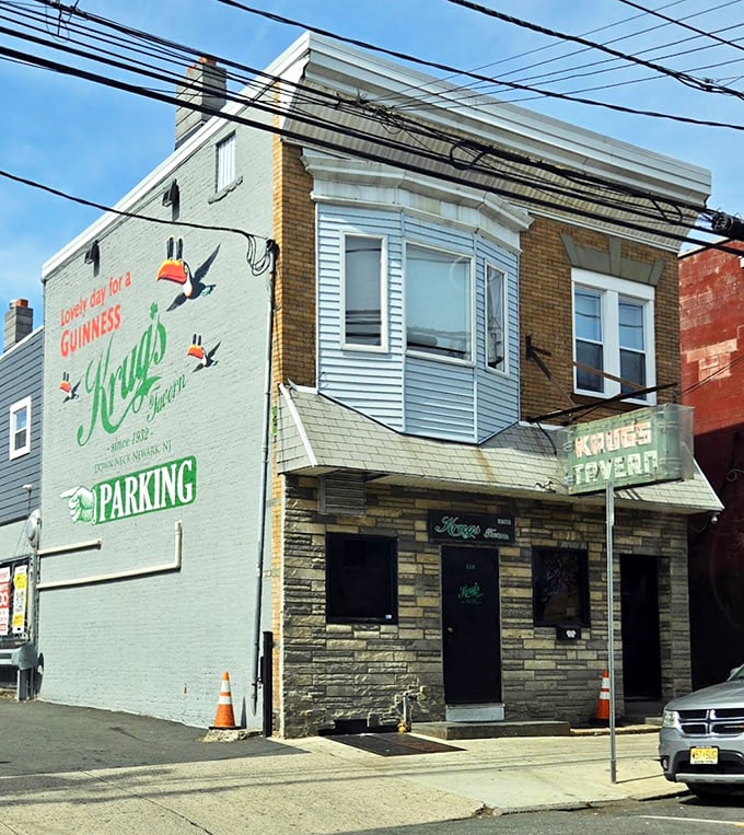 The stone facade of Krug's Tavern tells you this place has stories to tell&mdash;and burgers that make history.