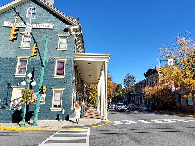The streets of Lewisburg offer a masterclass in historic preservation, where even the fire hydrants seem to have stories to tell.