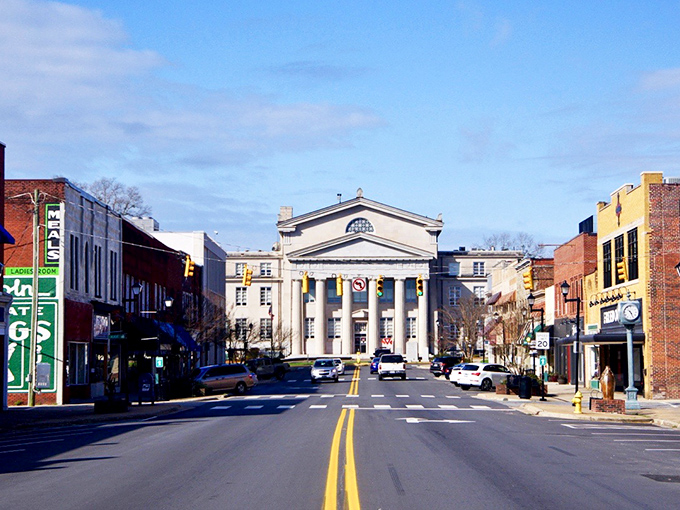 This courthouse square commands respect like a wise grandfather - stately, dependable, and surprisingly easy on the budget.