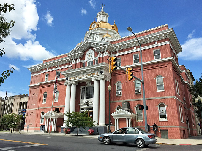 This impressive courthouse in Martinsburg stands as a testament to grand architecture in a town with not-so-grand living expenses.