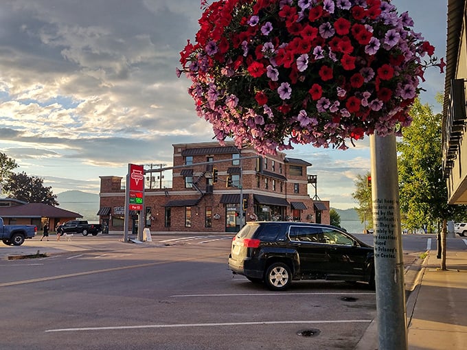 Soft daylight paints Polson in warm, welcoming tones, with mountain views unfolding toward distant peaks and endless possibilities.