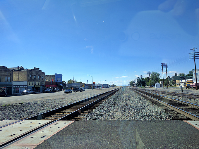 Railroad heritage meets retirement haven in Shoshone, where your Social Security check rides first class instead of coach.