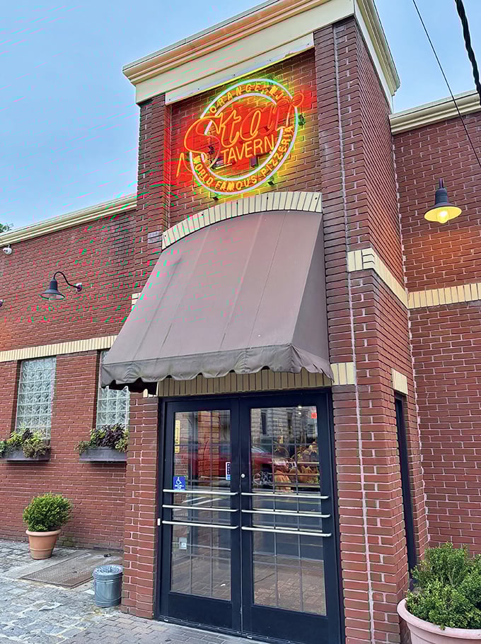 This timeless tavern exterior promises the kind of thin-crust pizza that built New Jersey's reputation.