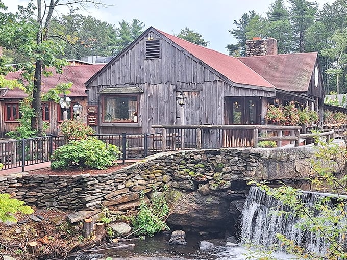 A picturesque waterfall complements this centuries-old mill turned restaurant. Some views are worth savoring with your steak!