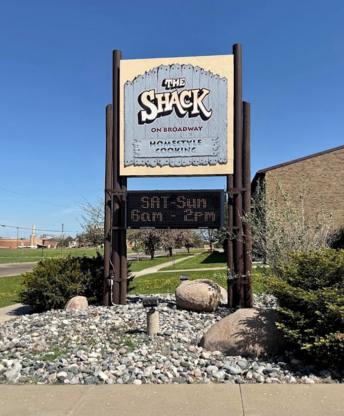 The Shack's sign promises "homestyle cooking" &ndash; a contract they fulfill with every crispy chicken plate.