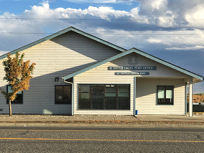 Fresh postal service architecture shows this community is growing while staying affordable.