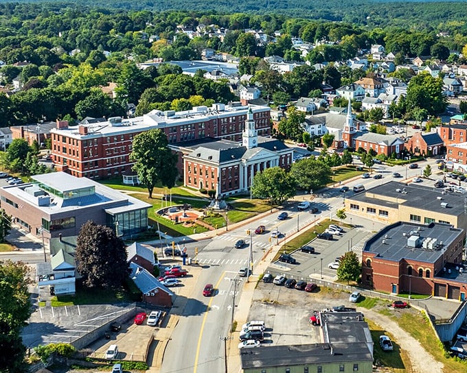 Fall foliage frames Webster's cozy neighborhoods, where affordable homes nestle among nature's free seasonal show.