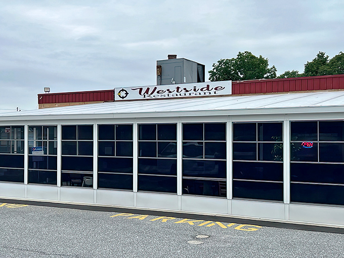 No-nonsense architecture for no-nonsense breakfasts! Westside's simple exterior belies the complexity of flavors found within.