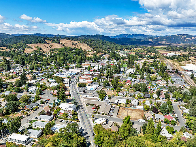 The rolling hills surrounding Willits create nature's amphitheater, where small-town life plays out against a backdrop of California's finest scenery.