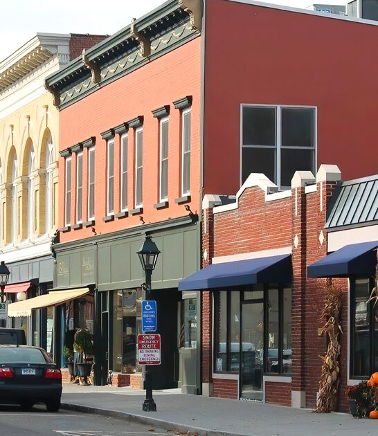 connecticut postcard town small ftr