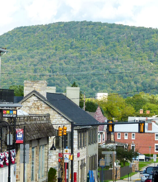 dreamy towns pennsylvania postcard ftr